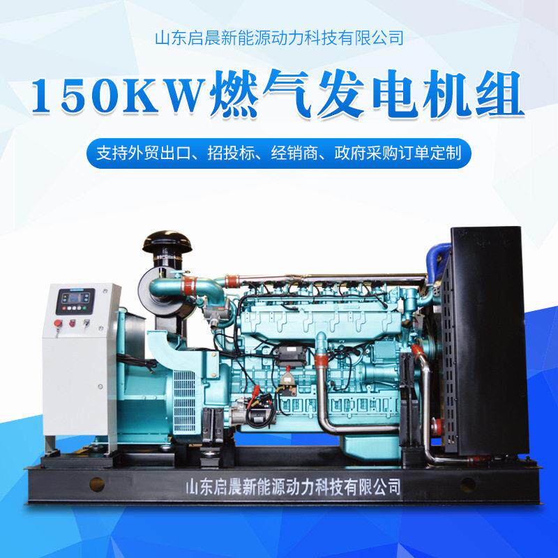 150Kw燃气发电机组厨余垃圾沼气发电养殖场节能环保燃气发电设备