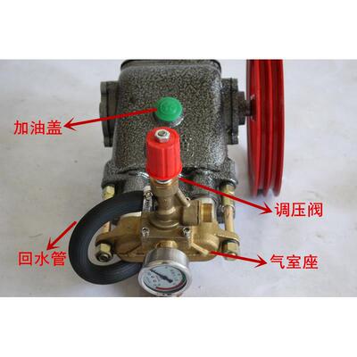 上海5泵/58洗车F75686TH5机泵头配件高压清型洗机头机头高压水泵