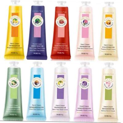 30g*10pcflower fruit Plant Hand Cream moisture滋润保湿护手霜