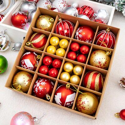 Christmas ball pendant 42 scenes, decorated with hanging圣诞