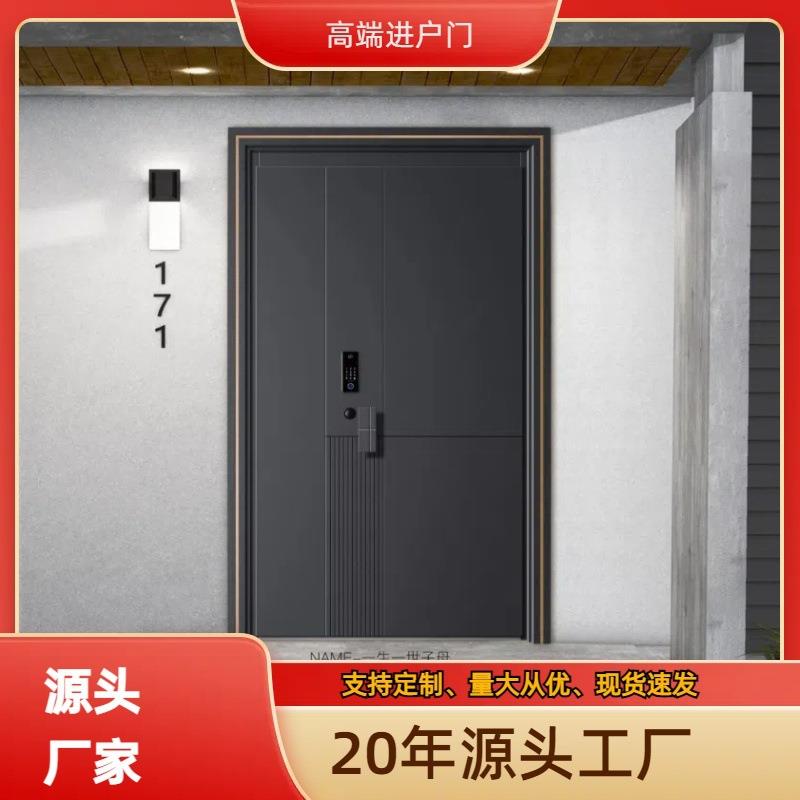 入户防盗门精雕铸铝门子母门精雕铸铝智能门进户门星月一号