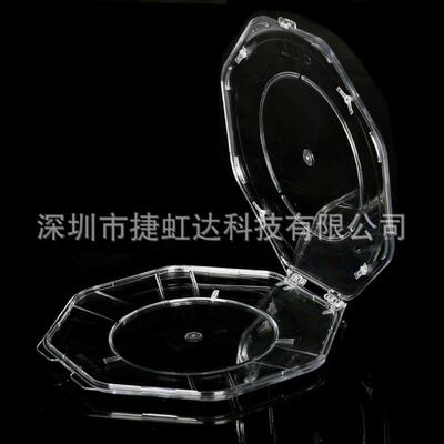 8寸晶圆硅盒盒单片样PGP品示展高透明展示盒圆片片塑料盒