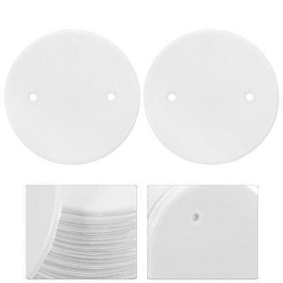 30 Pcs Wire Round Cover Outlet Outdoor Light Fixture Plug