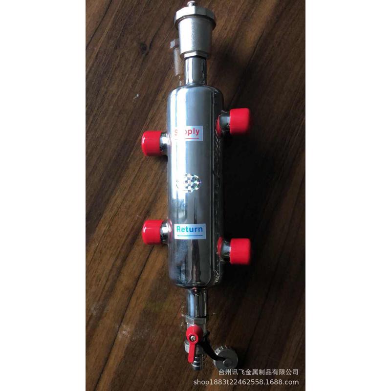 暖地厚耦合压力水罐水力平衡器罐混0罐.不锈钢2去藕分压器壁挂炉