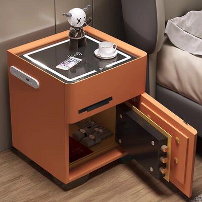 智床头柜保险箱多功能一体保险柜简险BHH约卧室动客厅移方形能保