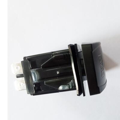 1X开关式 5V 3.1A 车充 +2X 5PIN ON-OFF镭雕图案开关组合 蓝灯
