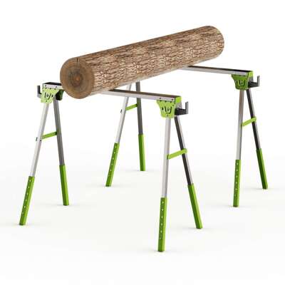 可折叠金属锯木架锯马承重1200KG多功能铁制便携式工作台