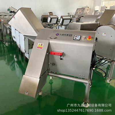 一次GIE成丁腊肠切机 大型火丁腿切粒香 肠切设备肉馅丁腊肉切颗