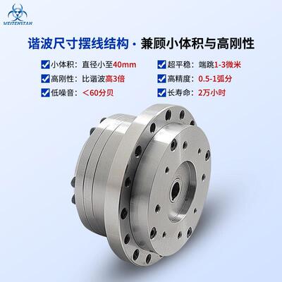 大扭矩WF17-41密摆线针精轮减机微型RV减速速机谐波尺寸摆线结构