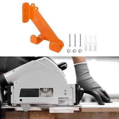 Chain Saw Wall Hanger Holder Orange Versatile Accessories