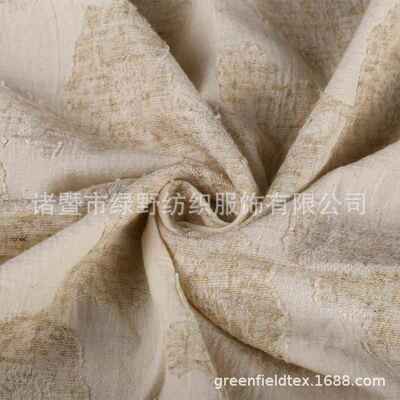 厂家直发棉麻r提花剪花布料9616/7177