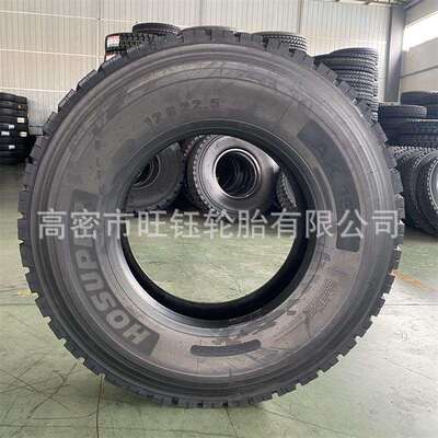华盛英文12R22.5 全钢丝卡车货车平板拖车轮胎STD302花纹18层级
