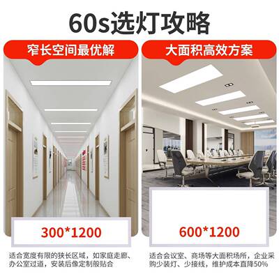 集成吊FTX顶60X0x1200平板灯30X12000铝扣板石2膏板嵌入式led灯30