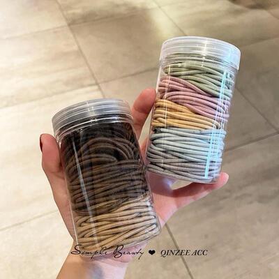 Hair rope rubber band female high elasticity black hair tie