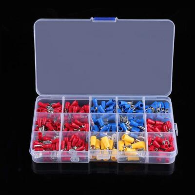 新款直销280/300/480pcs预绝缘接线端子冷压端子接线鼻快速压接端