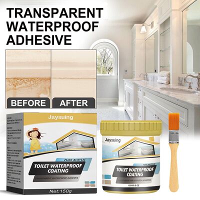 Jaysuing Leak Repair Waterproof Sealant, Bathroom Transparen