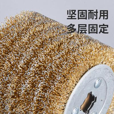 电动除拉丝机纹拉轮钢丝轮木丝拉丝镀铜丝轮除锈SFJ木材漆钢丝轮