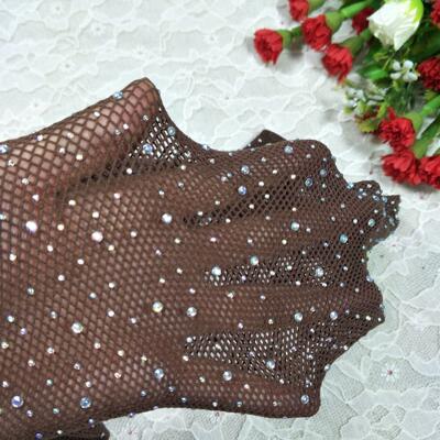 Mesh socks, garters, diamond mesh, women's pantyhose,