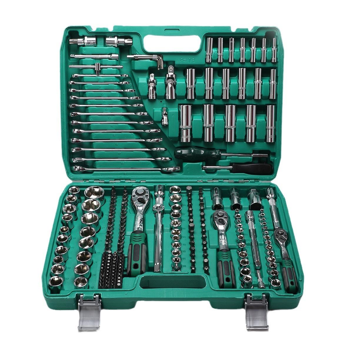 厂家216件套机修组套工具铬钒钢汽车维修工具套装五金套筒扳手