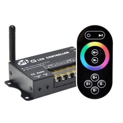 RF2012.4G触摸遥控RGB七彩控制器LED灯带灯条大功率调光智能调光