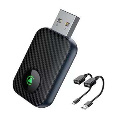 热销carplay有线转无线盒子安卓Auto车机互联盒子carplay转接器