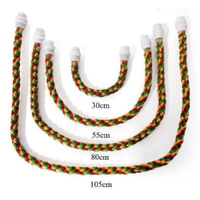 30/55/80/105cm Rope Hanging Toys for Birds Bend At Will