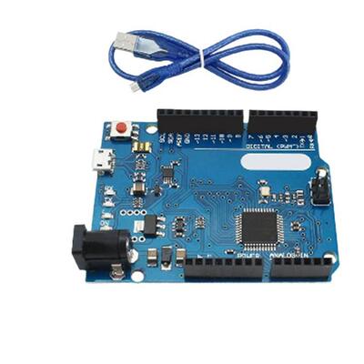 LeonardoR3开发板官方版本ATMEGA32U4单片机模块蓝板配数据线