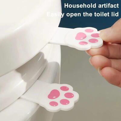 Toilet Lid Lifter Seat Handle Holder Seat Ring Flapper Bathr