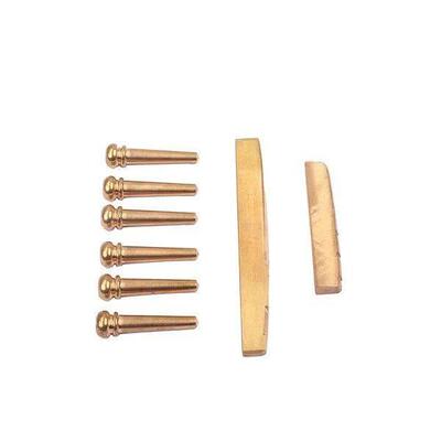 Brass Guitar Bridge Parts Acoustic Nut Pillow Tailpiece