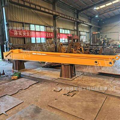 出口跨境挖机VTS臂加长臂套道湖泊鱼掘塘水域清理杂物用高楼拆除