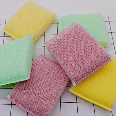Three Thick Colorful Scrubbing Kings, Dishwashing Sponges, M