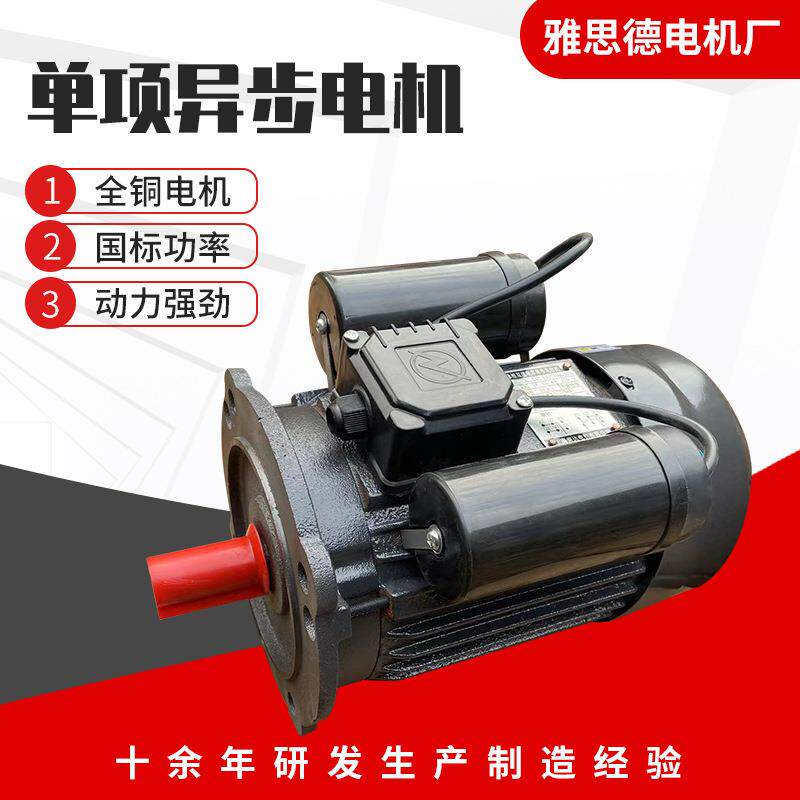 单项异步电机YL100L32 2极 4.5KW 220V 单相电动机 2880转 铜线