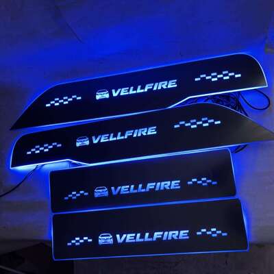 4片20系30系40系威尔法VELLFIRE流光动态门槛条带LED灯迎宾踏板