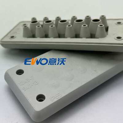 供应穿线板配件 EVH24配电箱柜多孔电缆穿线工具密封板厂家批发