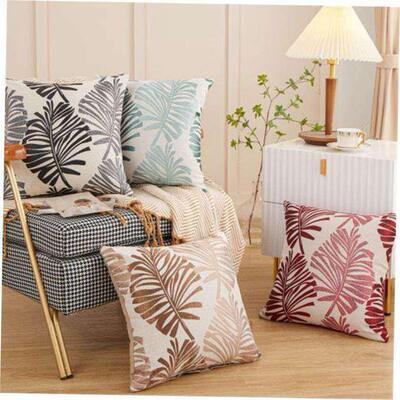 mandala pattern blue polyester throw pillow cushion cover