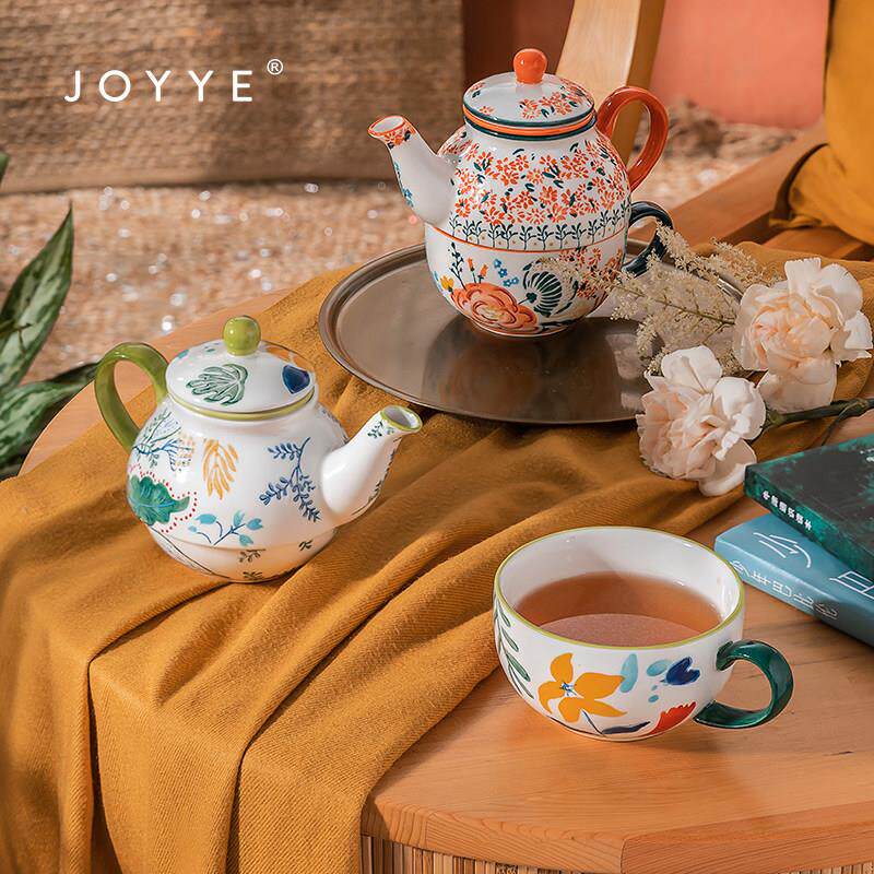 JOYYE下午茶陶瓷功夫茶具套组家用小型单人小茶壶礼盒创意送礼物