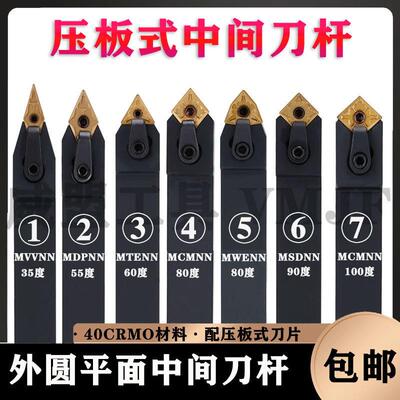 数控压板式外圆中尖刀杆MVVNN/MCMNN/MTENN/MWENN2020K08/2525M12