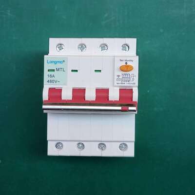 隆马电器 漏电断路器480v三相漏保ELCB 0.48kv漏电开关MCB+RCD
