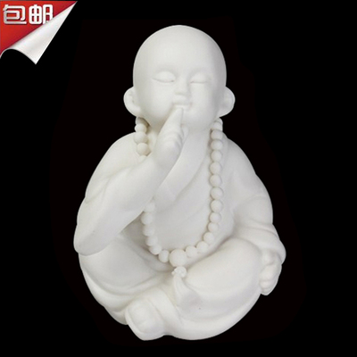 德化白瓷小和尚陶瓷家居饰品瓷器