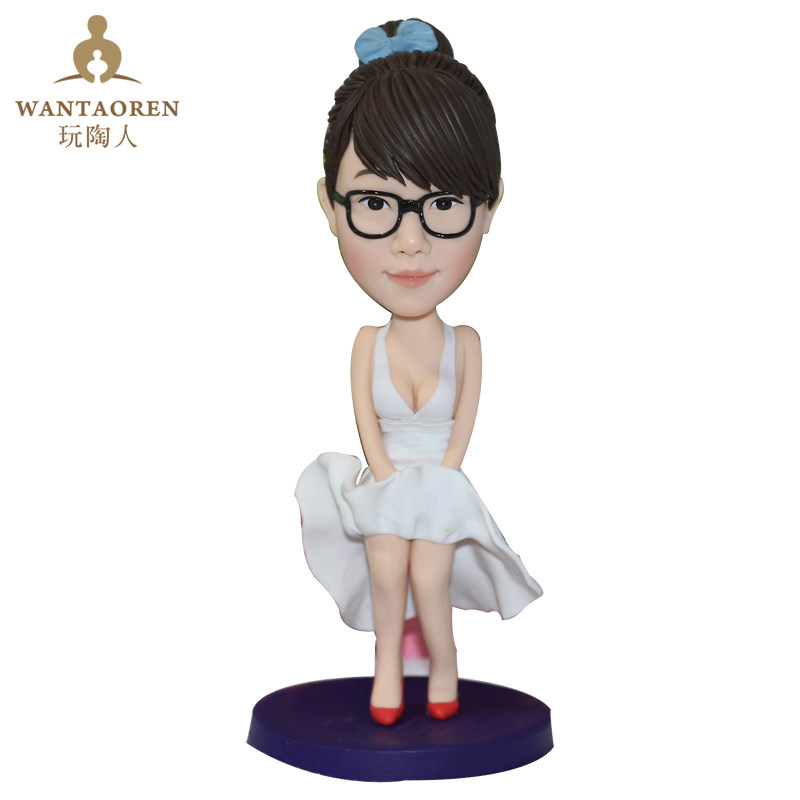 软陶人偶定做真人公仔定制生日礼物惊喜 送给女生的生日礼物