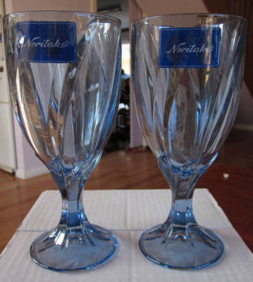 4个无铅水晶国产冰茶杯