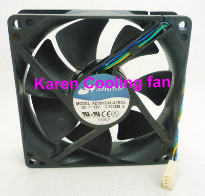 ADDA 9CM4线9225 12v 0.5A AD0912UX-A7BGL DA09225R12U散热风扇