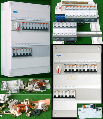 hager德国明装配电箱空气开关