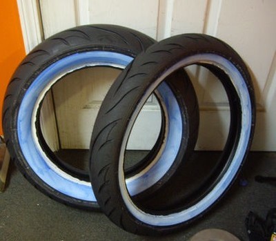 哈雷复古白边胎 哈雷100/90-19白边胎 复古白边胎 chopper bobber