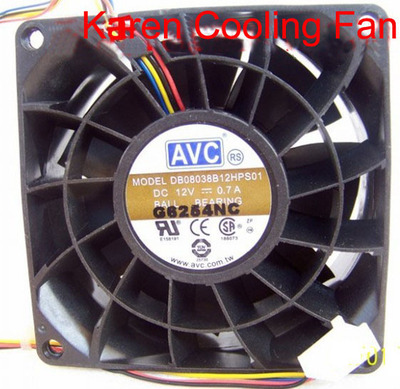 原装 AVC DB08038B12HPS01 8038 DC12V 0.7A 8cm 散热风扇