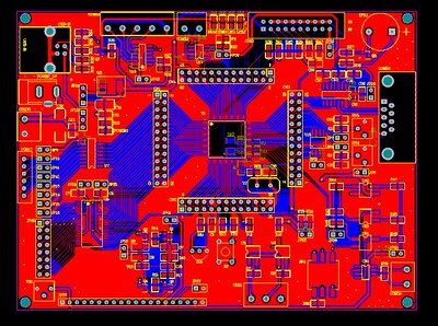 MB9BF506开发板pcb MB9BF506控制原理图pcb MAX485 PCA82C250 CAN
