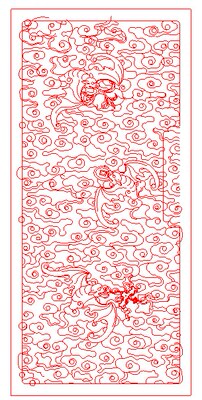 精雕线图 浮雕图 平安柜 蝙蝠 有线 精雕源文件 JDP【JD446】