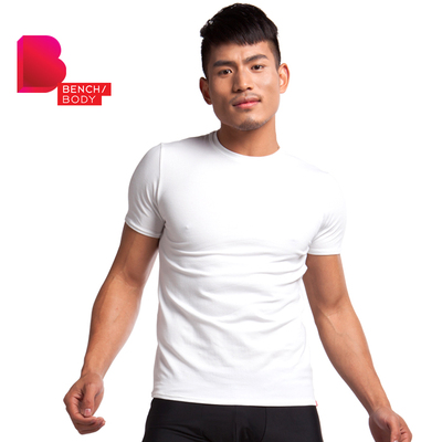 纯色圆领男士修身简约风打底衫