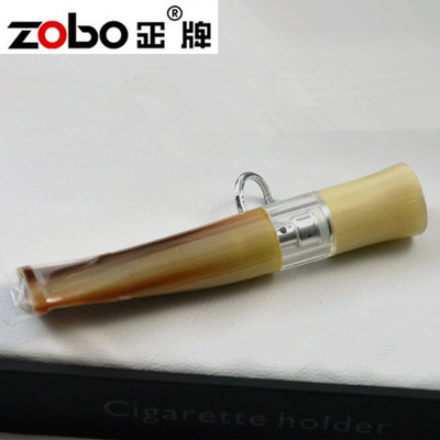 包邮正品 原厂正牌ZB-266天然牦牛角烟嘴 可清洗双重循环过滤烟嘴