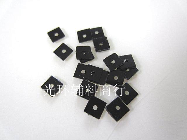 DIY亮片 4*4mm正方形平面黑色珠片30克 婚纱礼服辅料 串珠材料